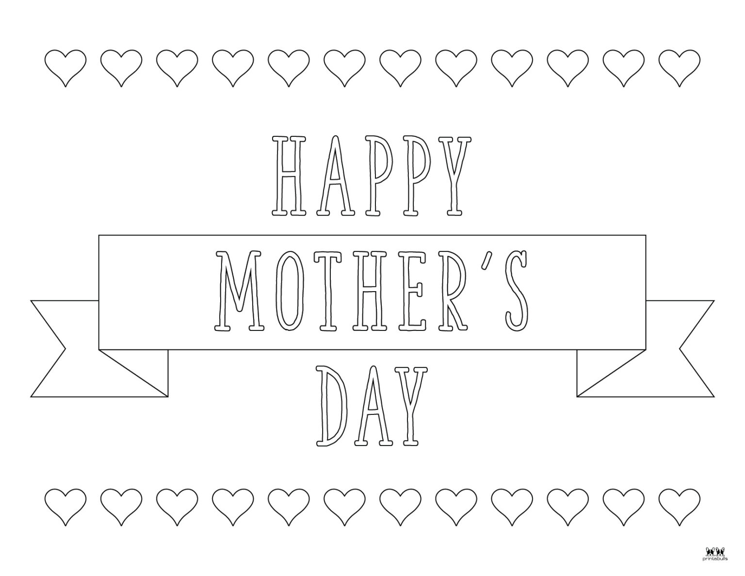 Mother's Day Coloring Pages - 50 FREE Printables | Printabulls