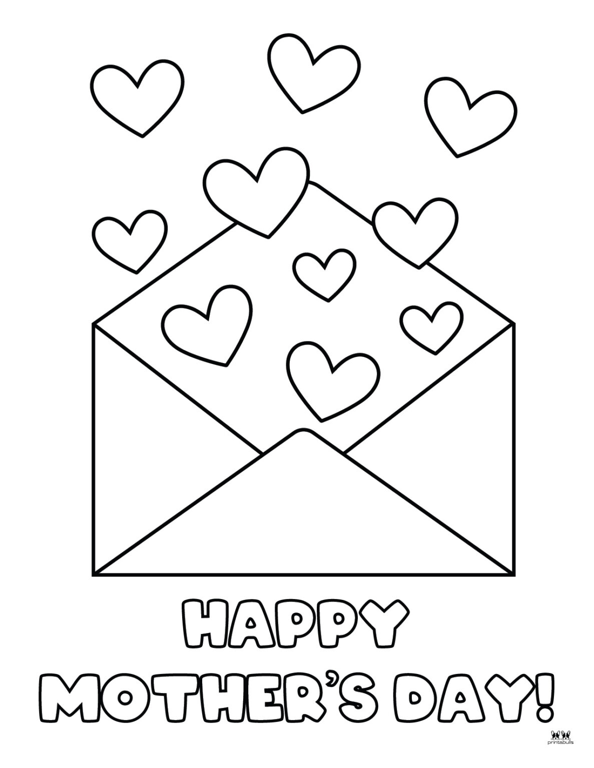 Mother's Day Coloring Pages - 50 FREE Printables | Printabulls