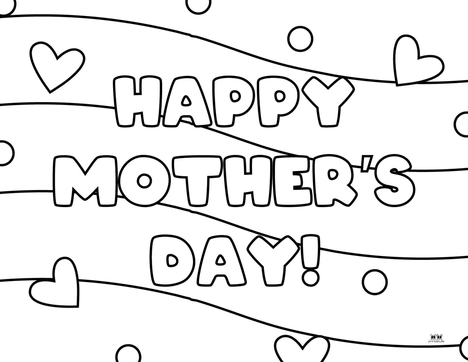 Mother's Day Coloring Pages - 50 FREE Printables | Printabulls