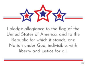 Pledge of Allegiance Words - 20 FREE Printables | Printabulls