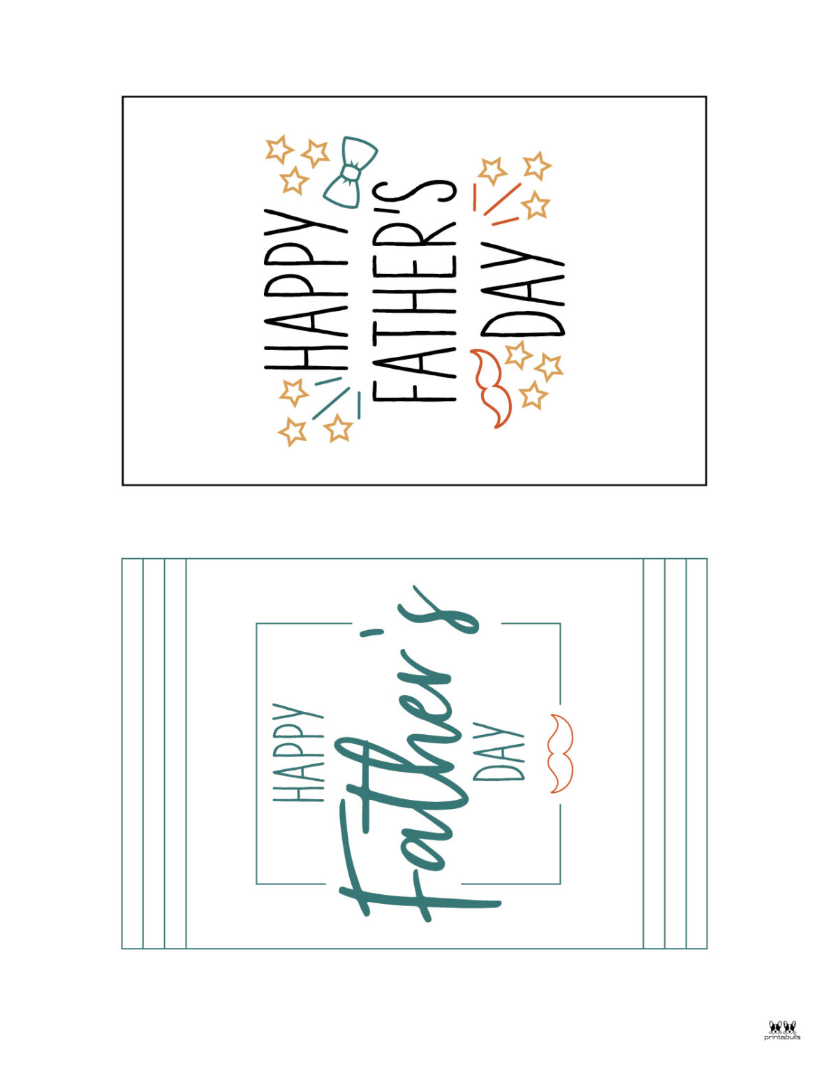 Fathers Day Cards 50 Free Printables Printabulls