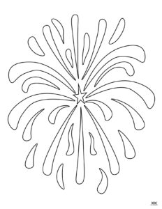 Firework Coloring Pages - 30 FREE Printables | Printabulls