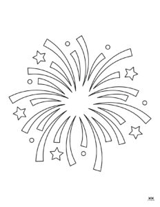 Firework Coloring Pages - 30 FREE Printables | Printabulls