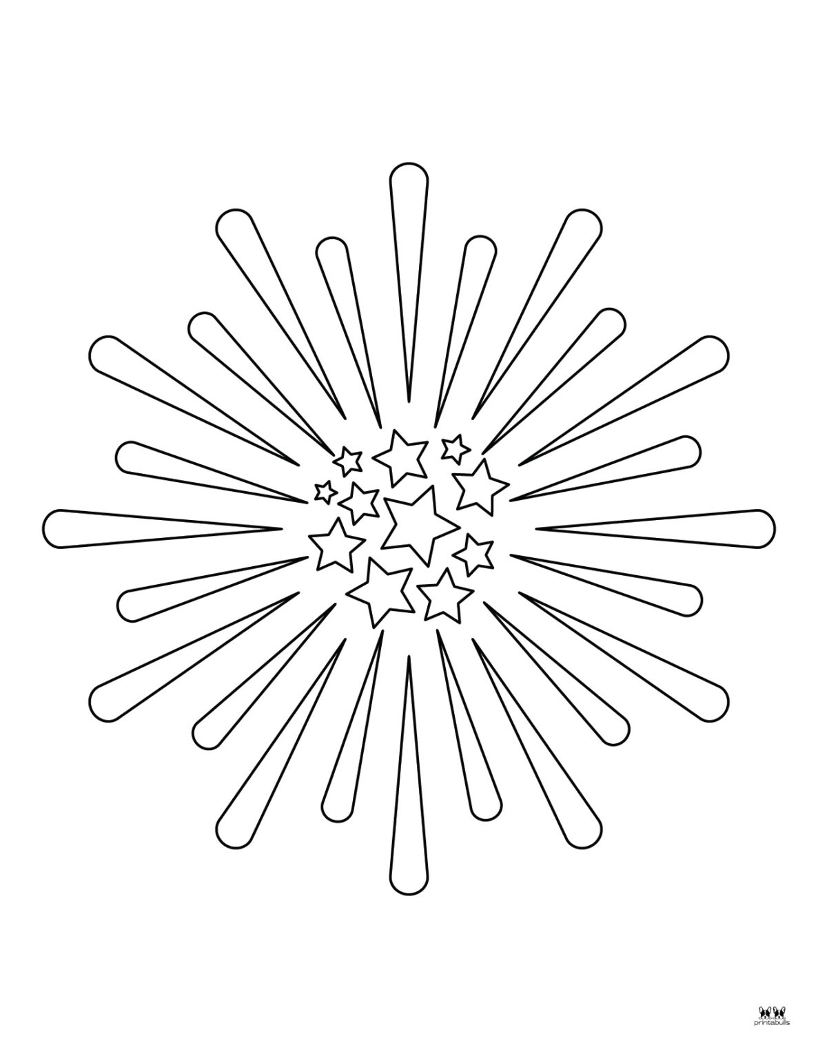 Firework Coloring Pages - 30 FREE Printables | Printabulls