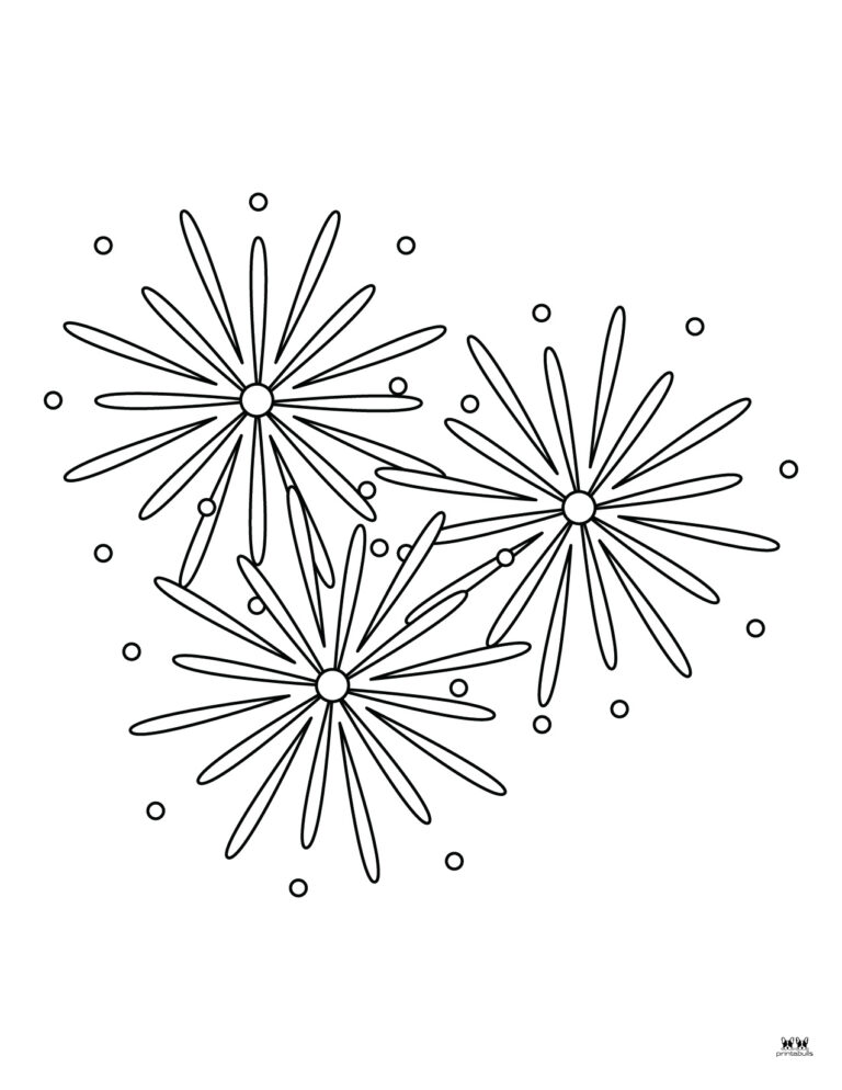 Firework Coloring Pages - 30 FREE Printables | Printabulls
