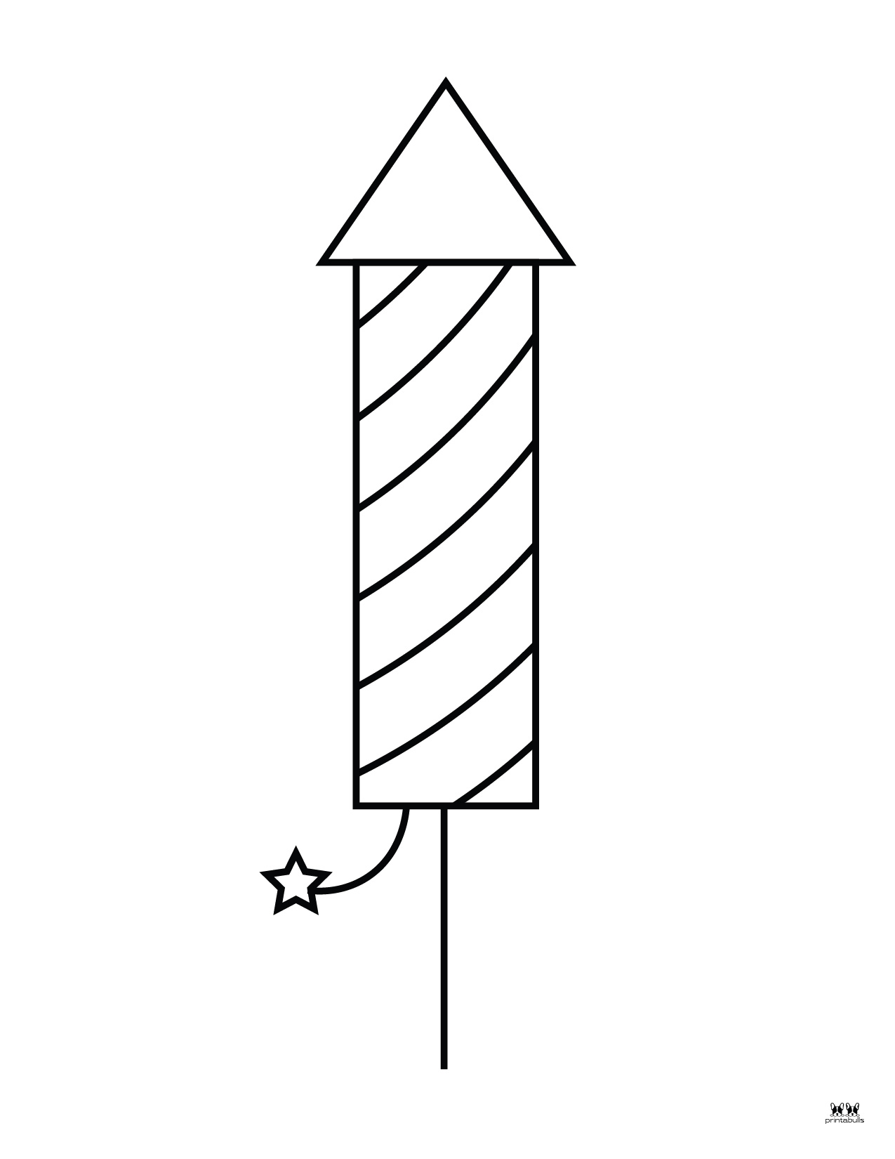 Firework Coloring Pages - 30 FREE Printables | Printabulls