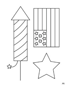Firework Coloring Pages - 30 FREE Printables | Printabulls