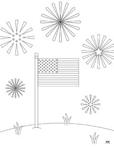 American Flag Coloring Pages & Templates - 20 FREE Pages | Printabulls