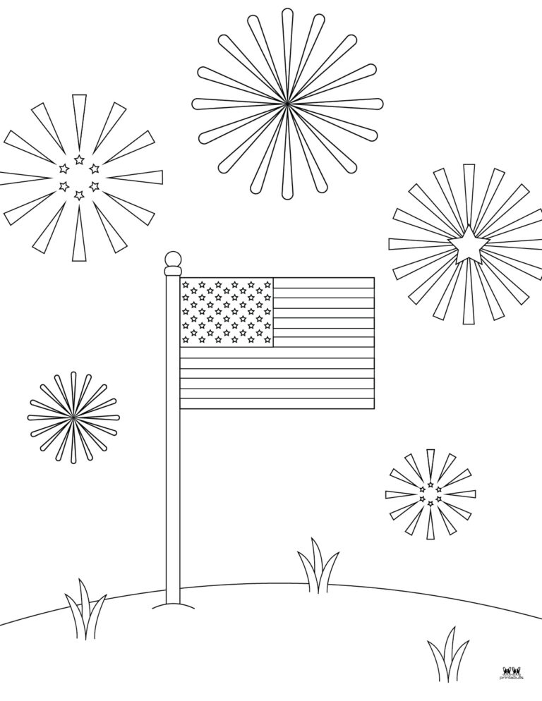 American Flag Coloring Pages & Templates - 20 FREE Pages | Printabulls