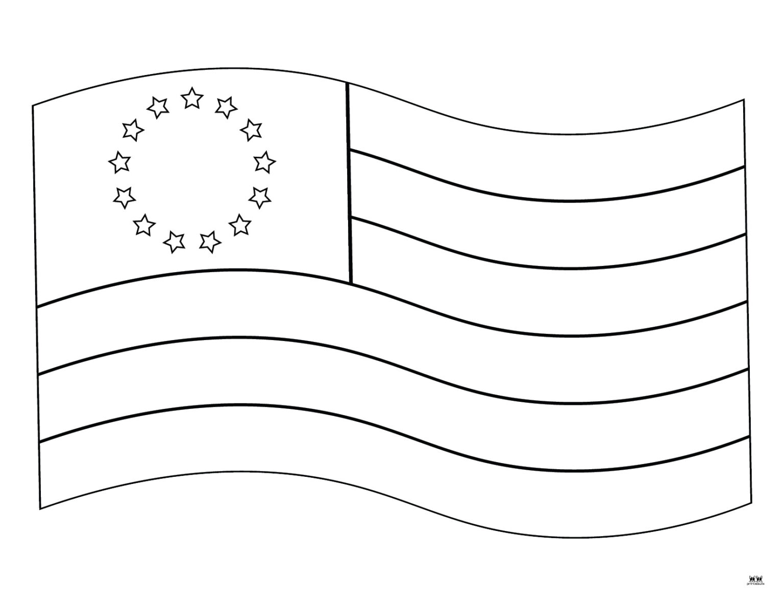 American Flag Coloring Pages & Templates - 20 FREE Pages | Printabulls