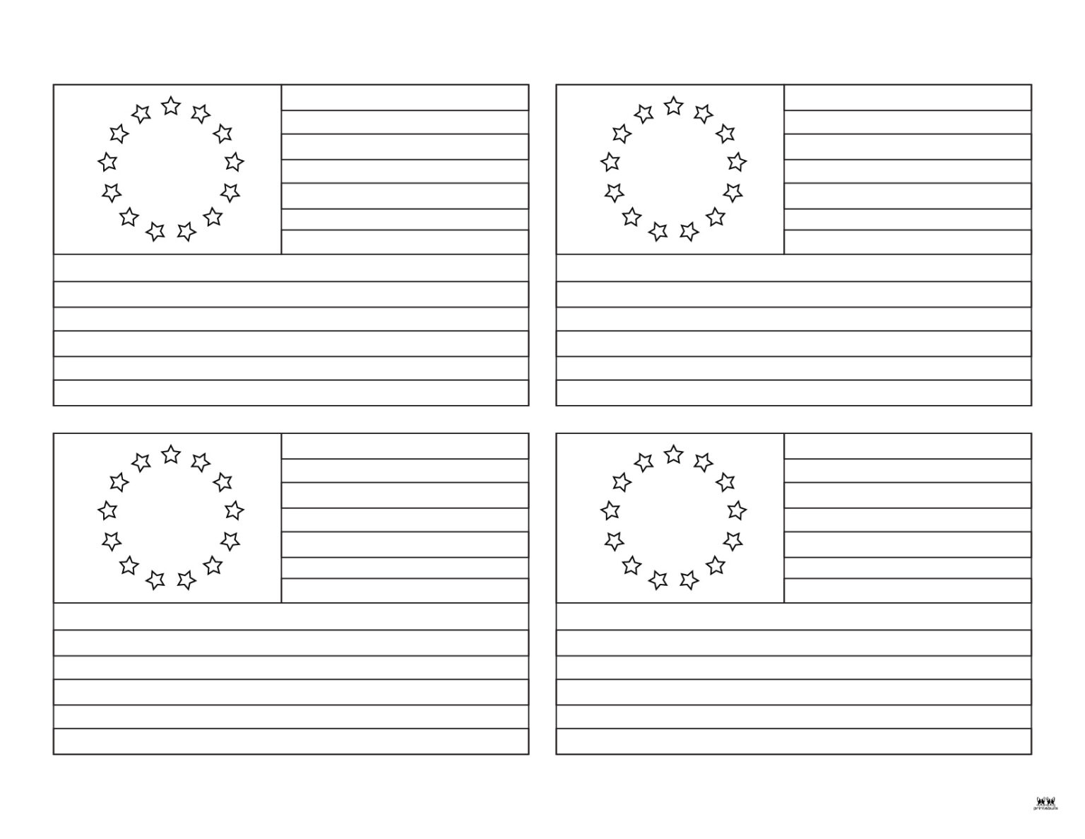 American Flag Coloring Pages & Templates - 20 FREE Pages | Printabulls