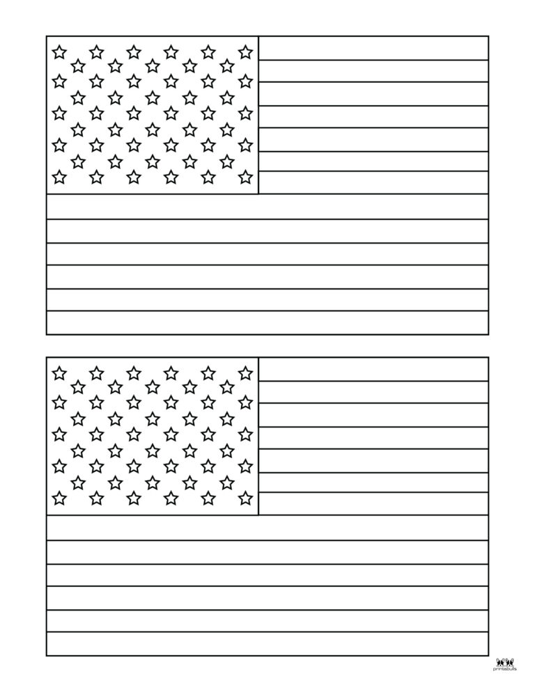 American Flag Coloring Pages & Templates - 20 FREE Pages | Printabulls