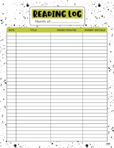 Reading Logs - 21 FREE Printables | Printabulls