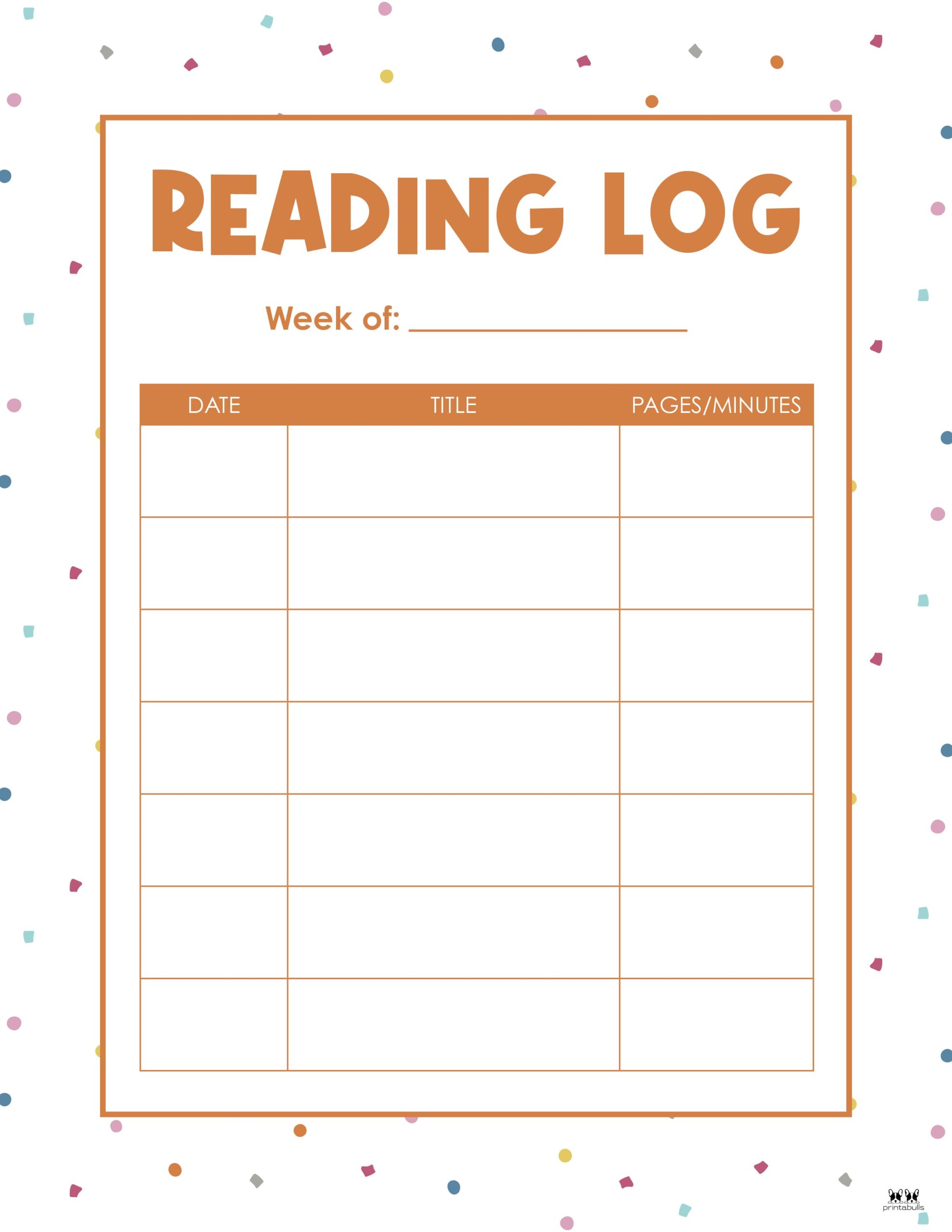 Reading Logs - 21 FREE Printables | Printabulls