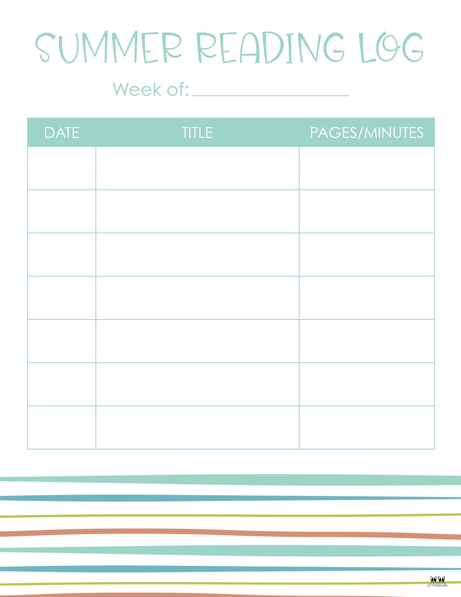 Reading Logs - 21 FREE Printables | Printabulls