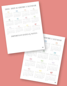 2022-2023 Academic Calendars - 15 FREE Printables - PrintaBulk