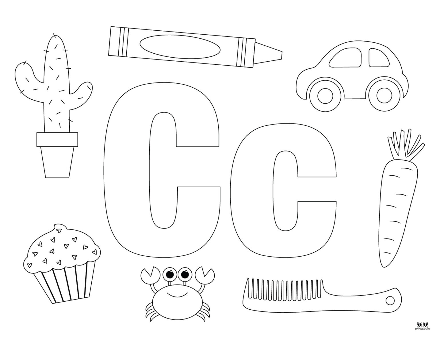 Lowercase Letter C Coloring Page Coloring Pages Lowercase Letter C Coloring Page Coloring Pages