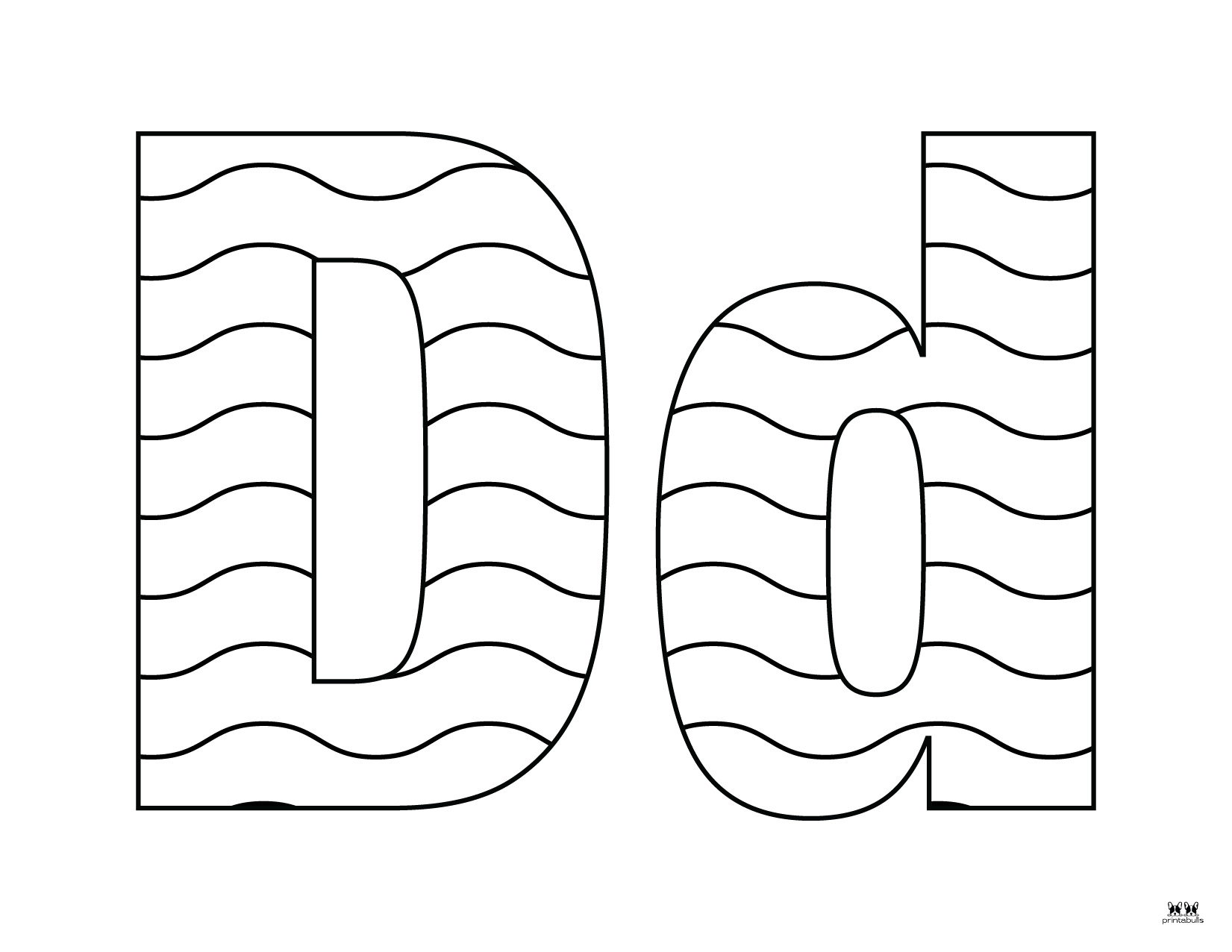 Letter D Coloring Pages - 15 FREE Pages | Printabulls