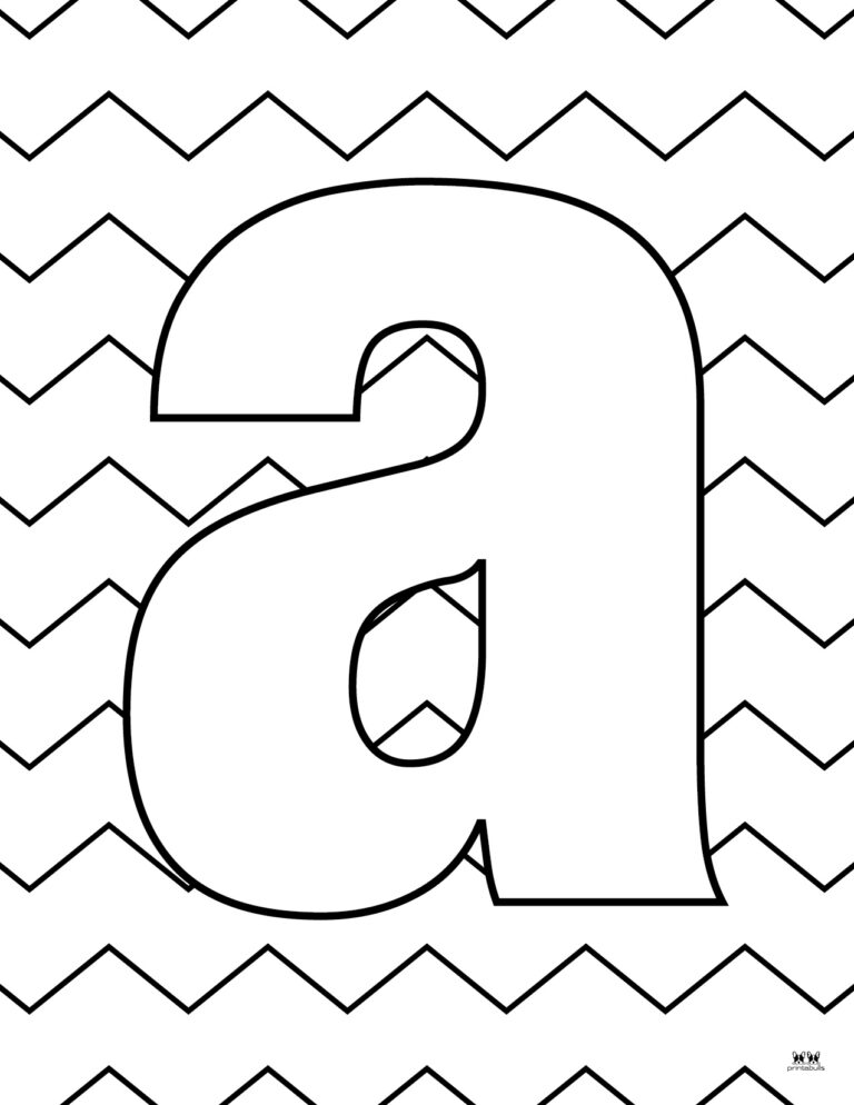 Letter A Coloring Pages - 15 FREE Pages - PrintaBulk