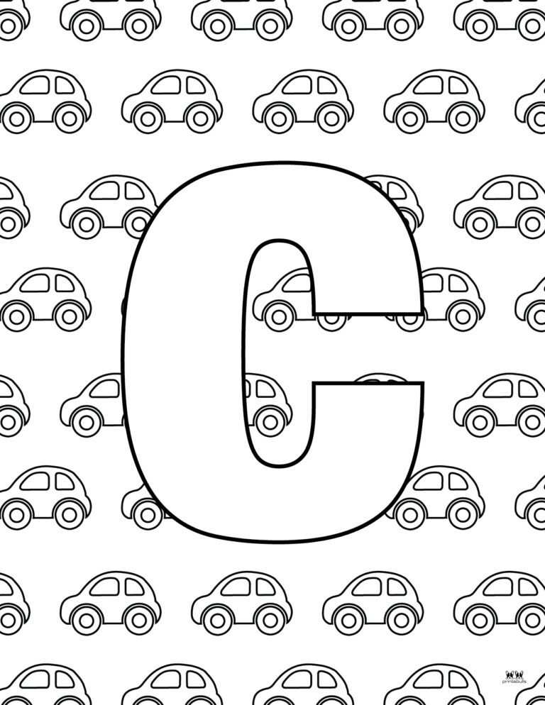 Letter C Coloring Pages - 15 FREE Pages | Printabulls