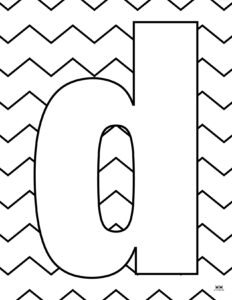 Letter D Coloring Pages - 15 FREE Pages | Printabulls