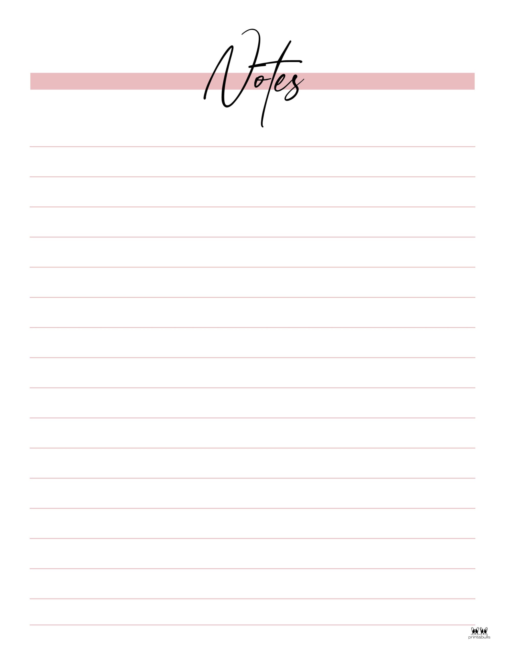 Note Pages Templates 30 FREE Printables Printabulls Note Pages Templates 30 FREE Printables Printabulls