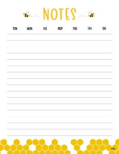 Note Pages & Templates - 38 FREE Printables | Printabulls