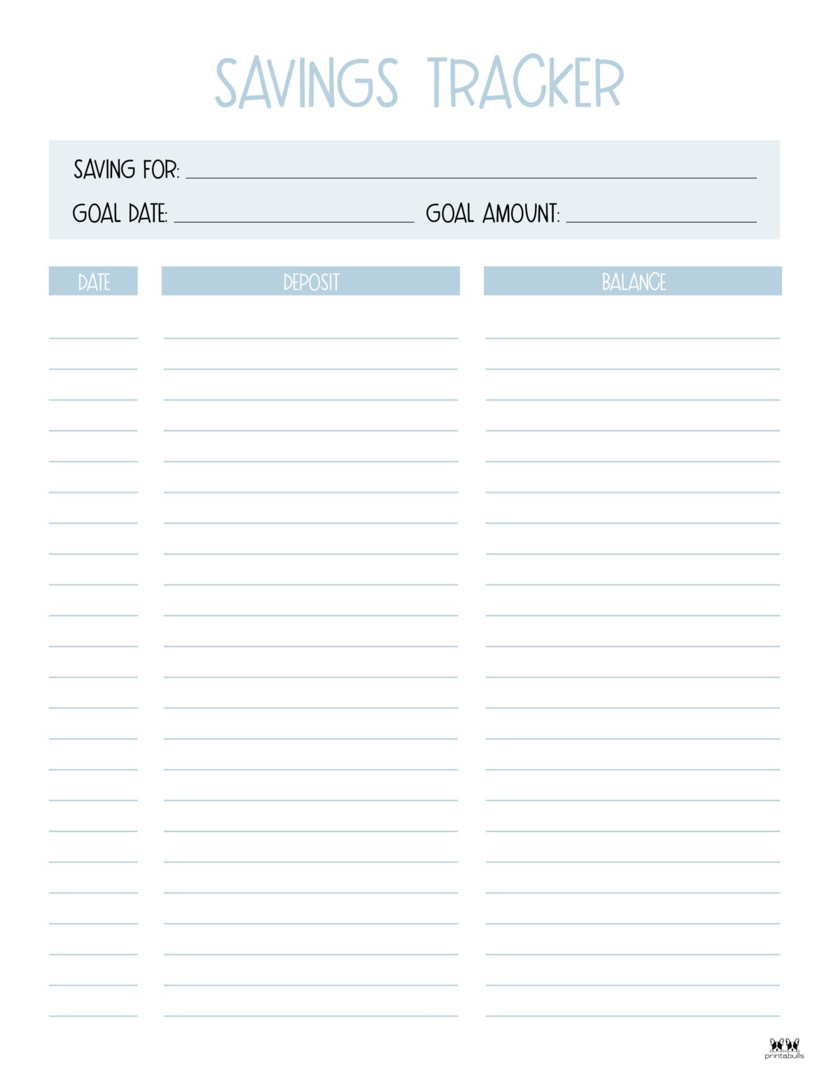 Savings Trackers - 34 FREE Printables | Printabulls
