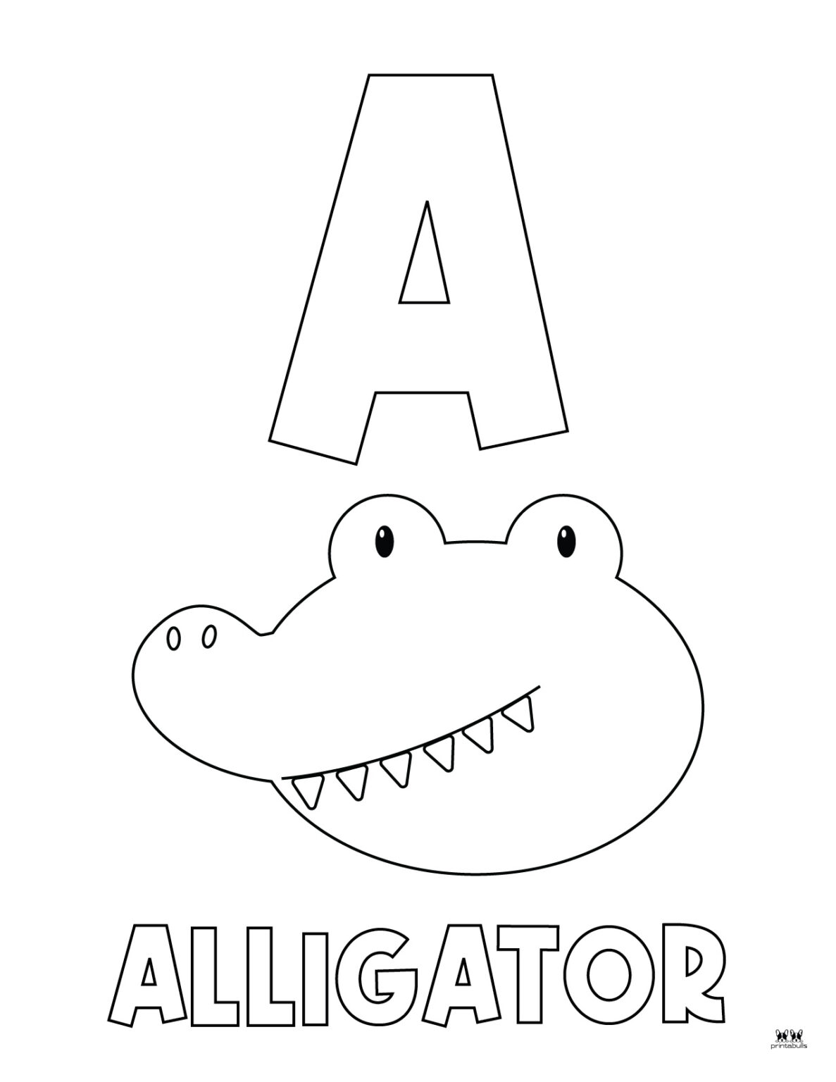 Letter A Coloring Pages - 15 FREE Pages | Printabulls