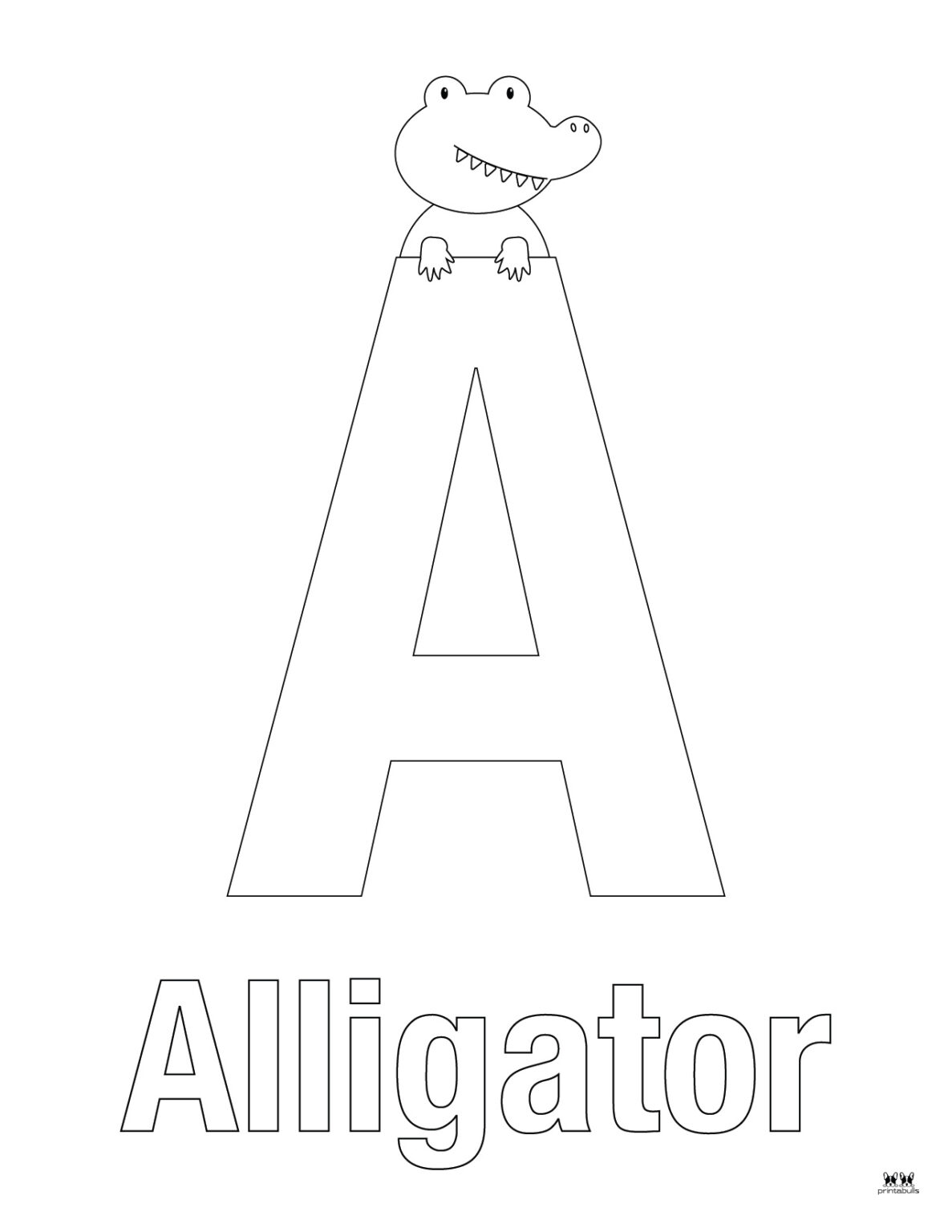 Letter A Coloring Pages - 15 FREE Pages | Printabulls