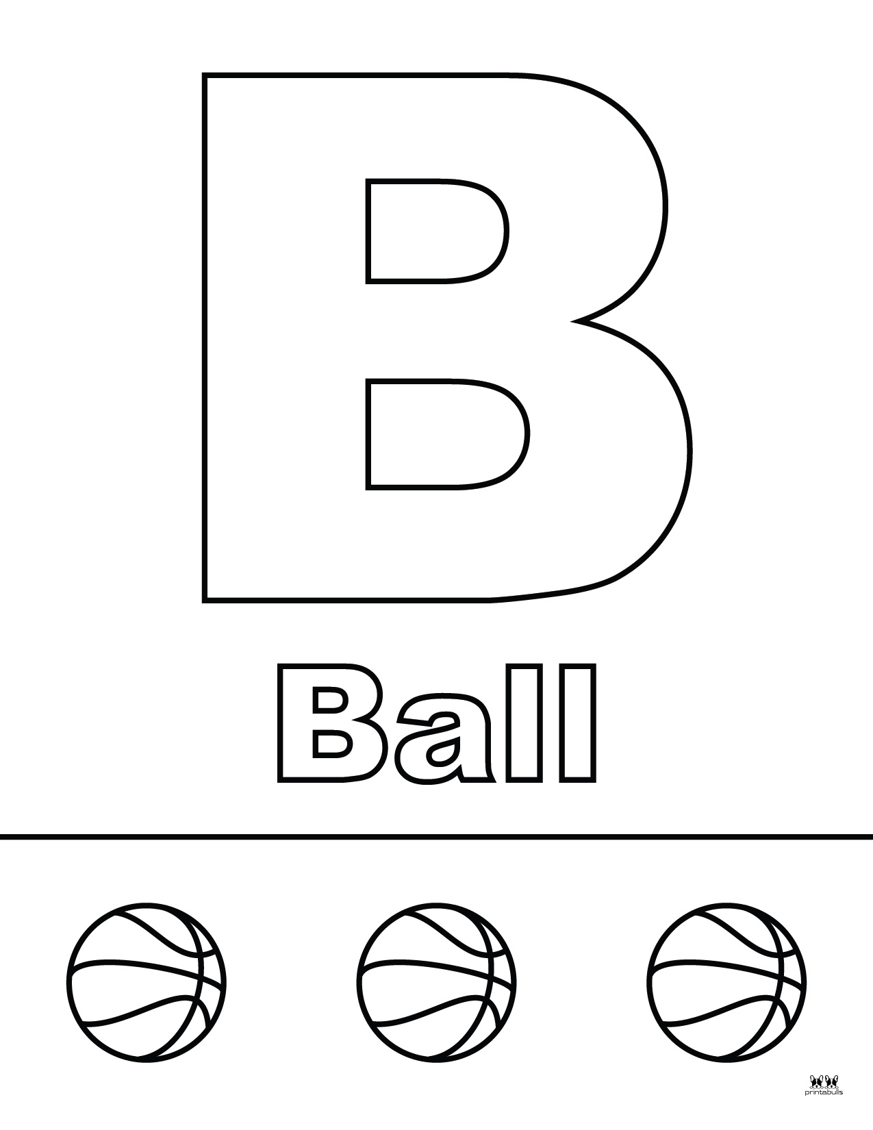 Letter B Coloring Pages - 15 FREE Pages | Printabulls
