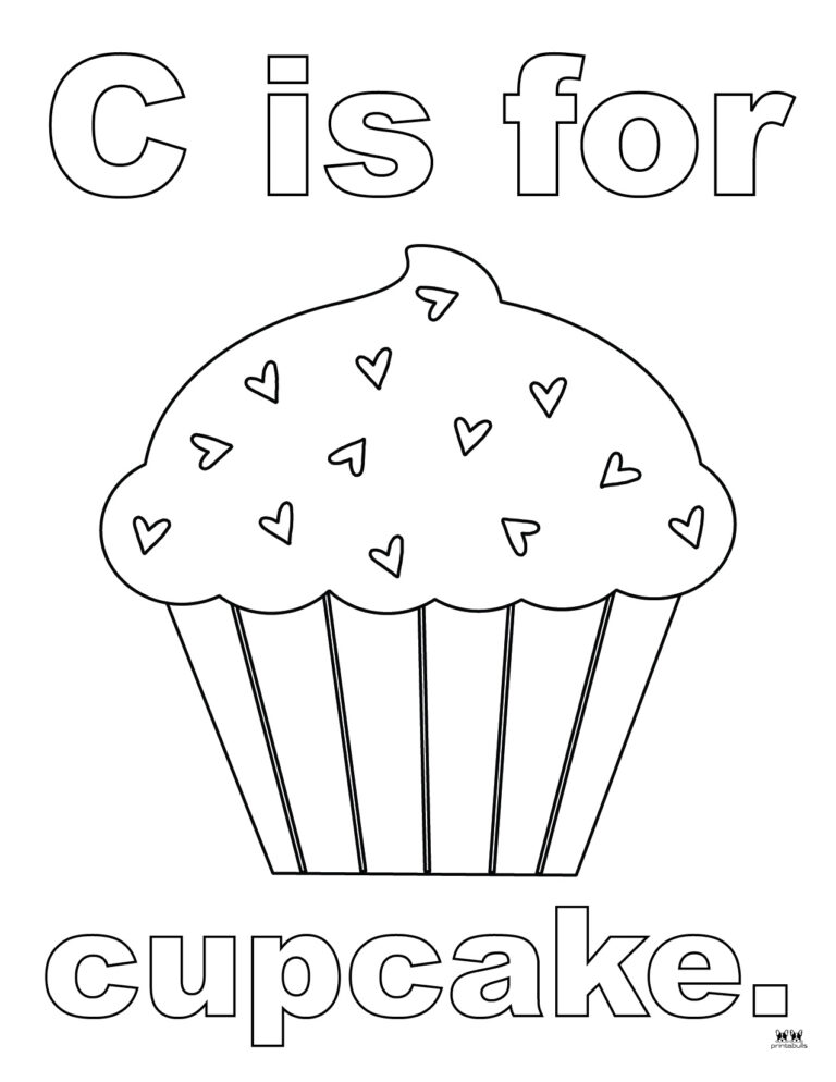 Letter C Coloring Pages - 15 FREE Pages | Printabulls