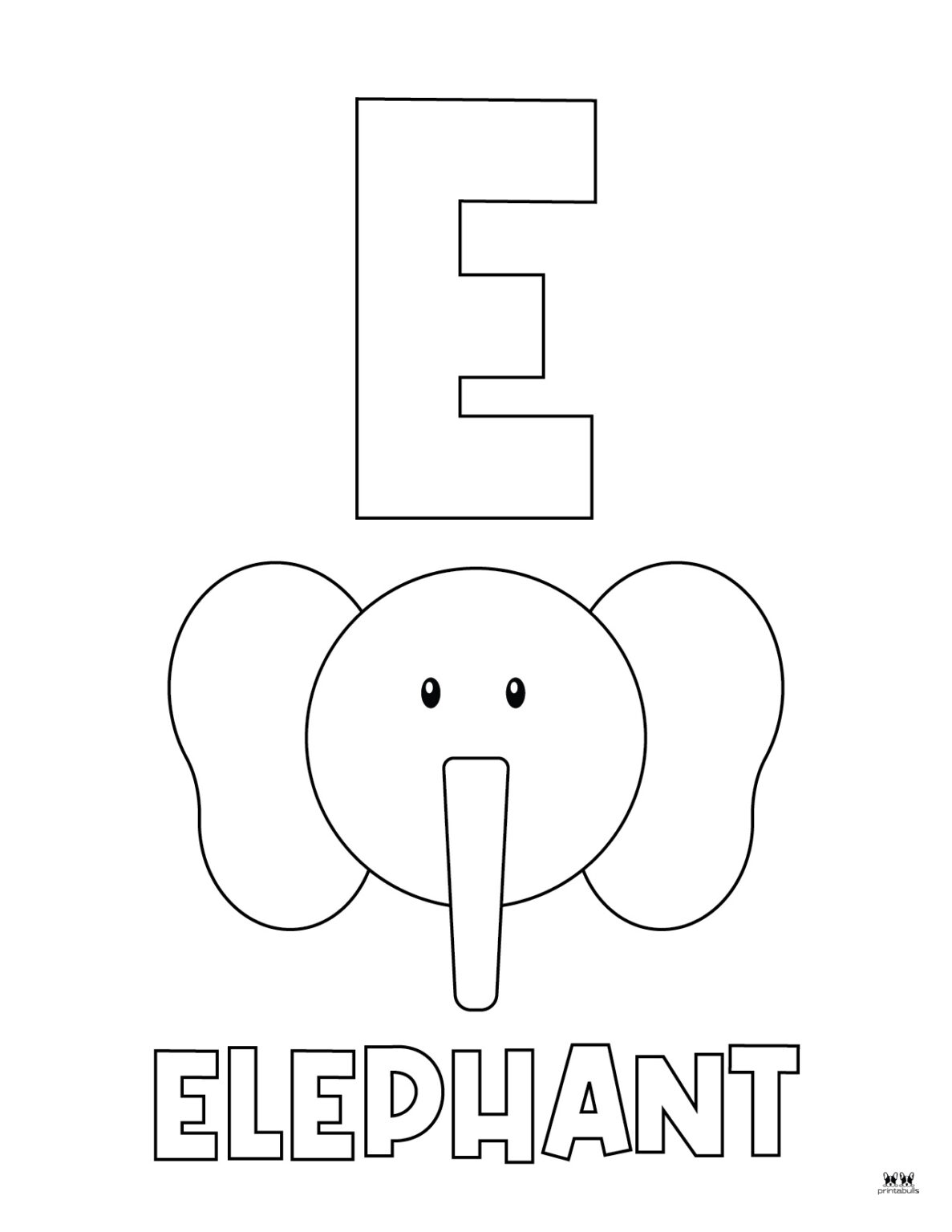 Letter E Coloring Pages 15 FREE Pages Printabulls