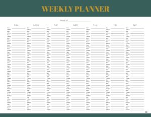 Weekly Planners - 25 FREE Printables | Printabulls