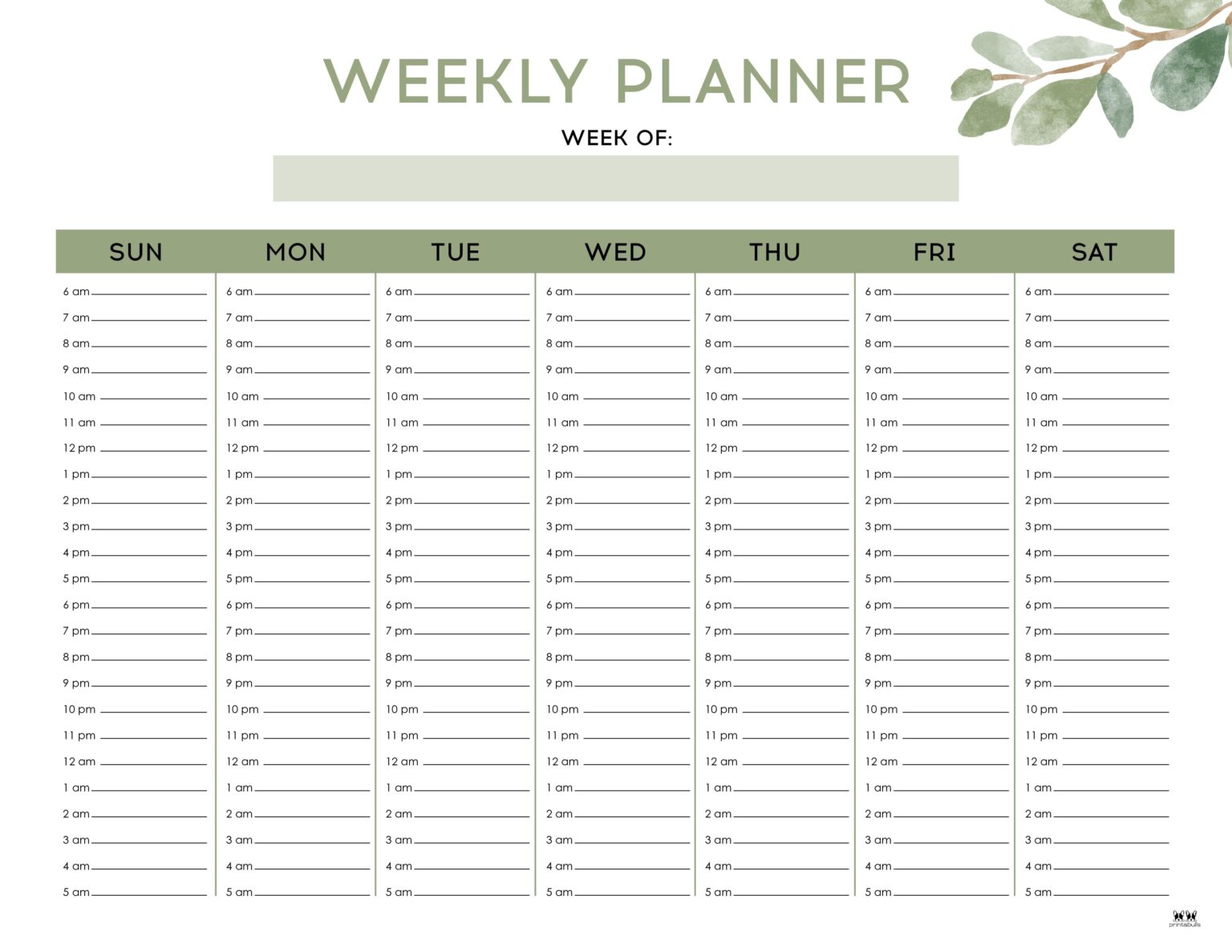 Weekly Planners - 25 FREE Printables - PrintaBulk