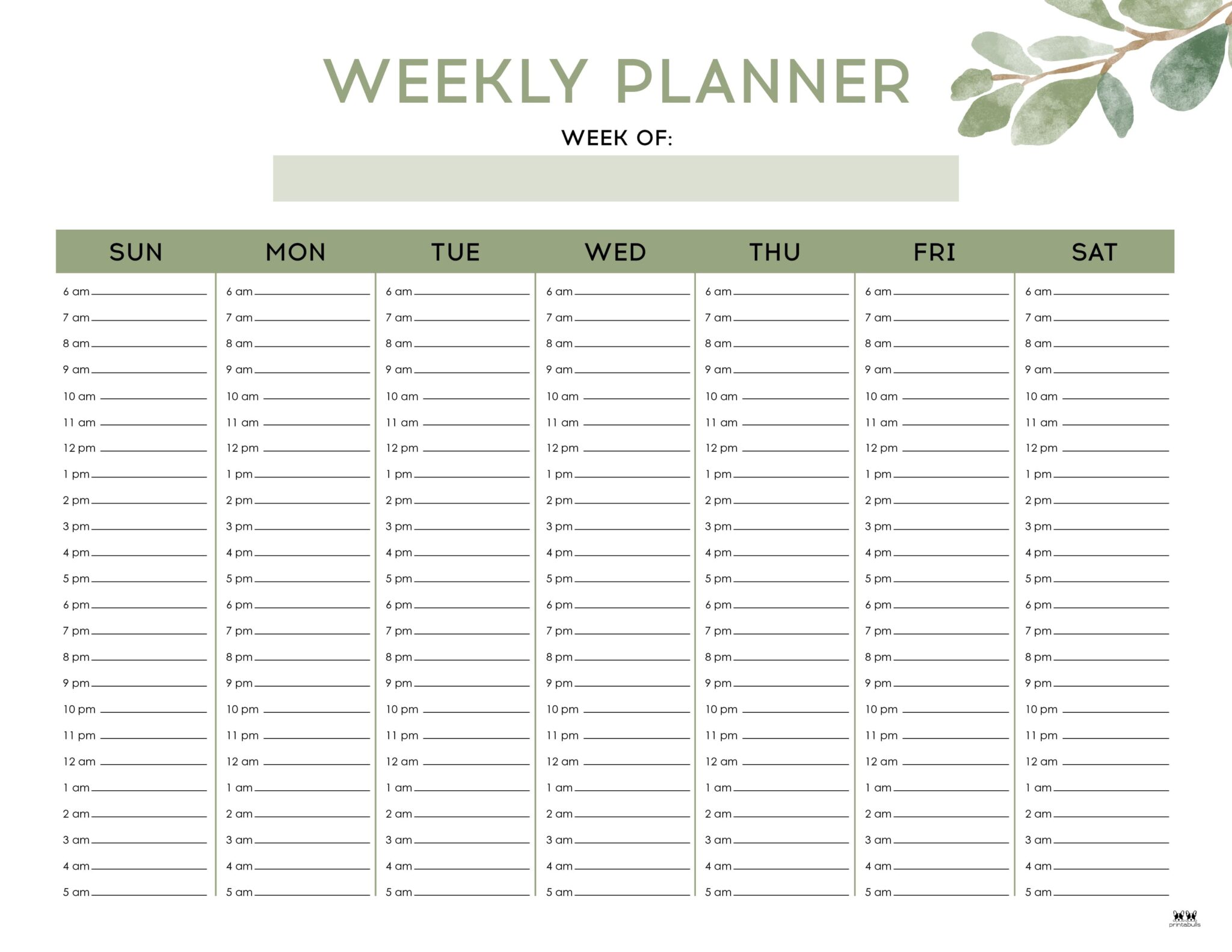 Weekly Planners - 25 FREE Printables | Printabulls