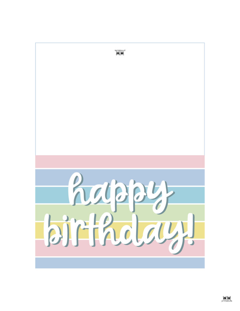 Printable Birthday Cards - 110 FREE Birthday Cards | Printabulls