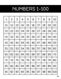 Hundreds Charts - 25 FREE Printables | Printabulls