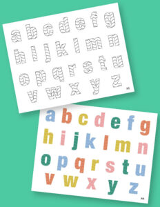 ABC Coloring Pages - 10 FREE A to Z Pages | Printabulls