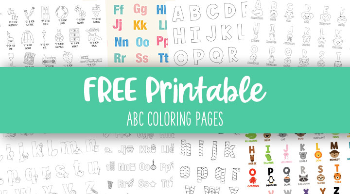 ABC Coloring Pages 10 FREE A To Z Pages Printabulls