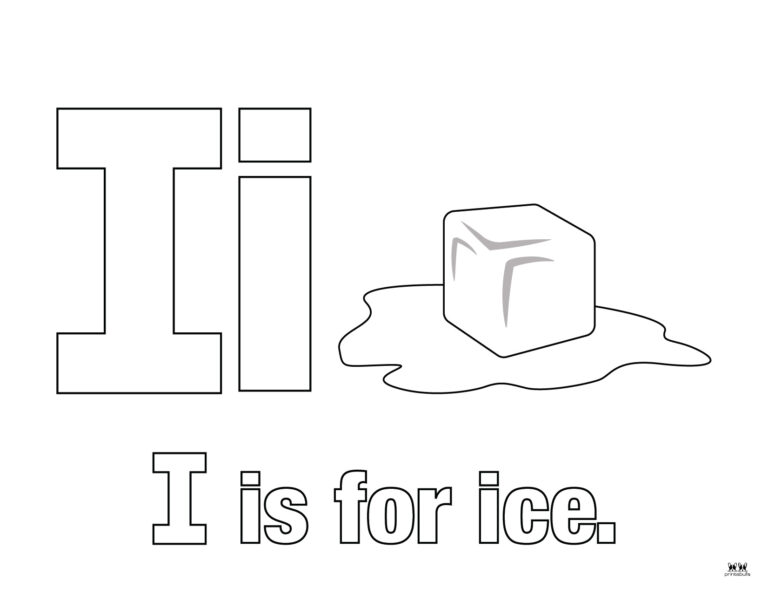 Letter I Coloring Pages - 15 FREE Pages | Printabulls