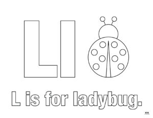 Letter L Coloring Pages - 15 FREE Pages - PrintaBulk