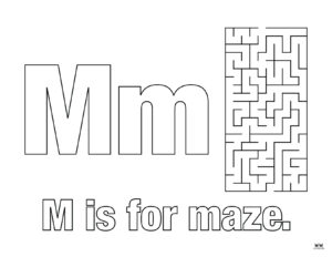 Letter M Coloring Pages - 15 FREE Pages | Printabulls