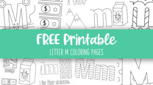 Letter M Coloring Pages - 15 FREE Pages | Printabulls
