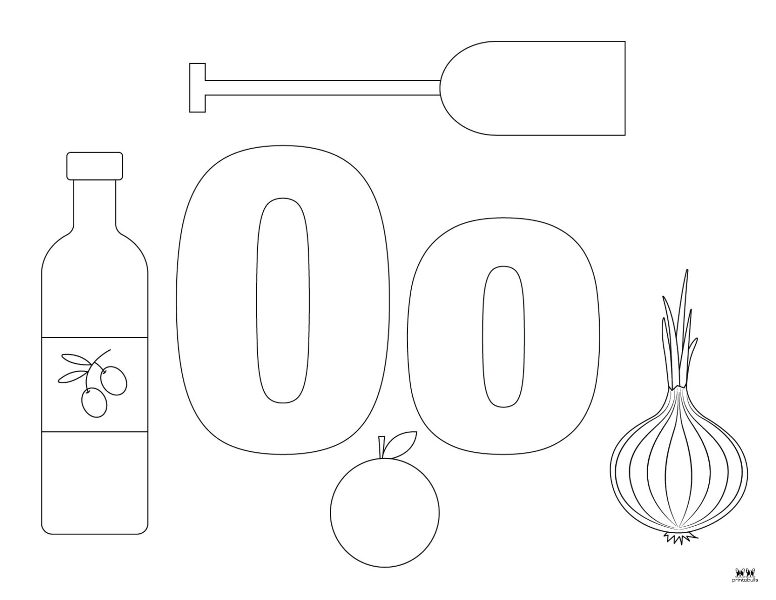 Letter O Coloring Pages - 15 FREE Pages | Printabulls