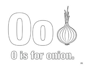 Letter O Coloring Pages - 15 FREE Pages - PrintaBulk