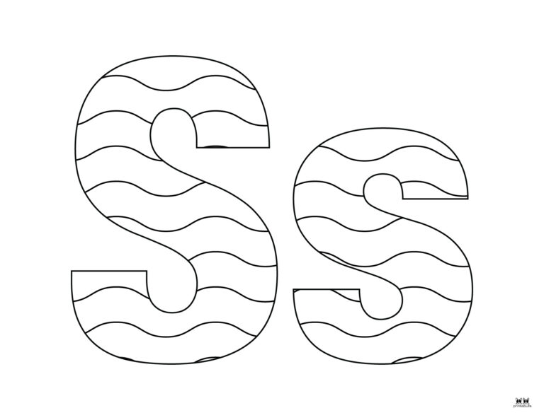 Letter S Coloring Pages - 15 FREE Pages | Printabulls