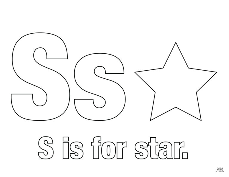 Letter S Coloring Pages - 15 FREE Pages | Printabulls