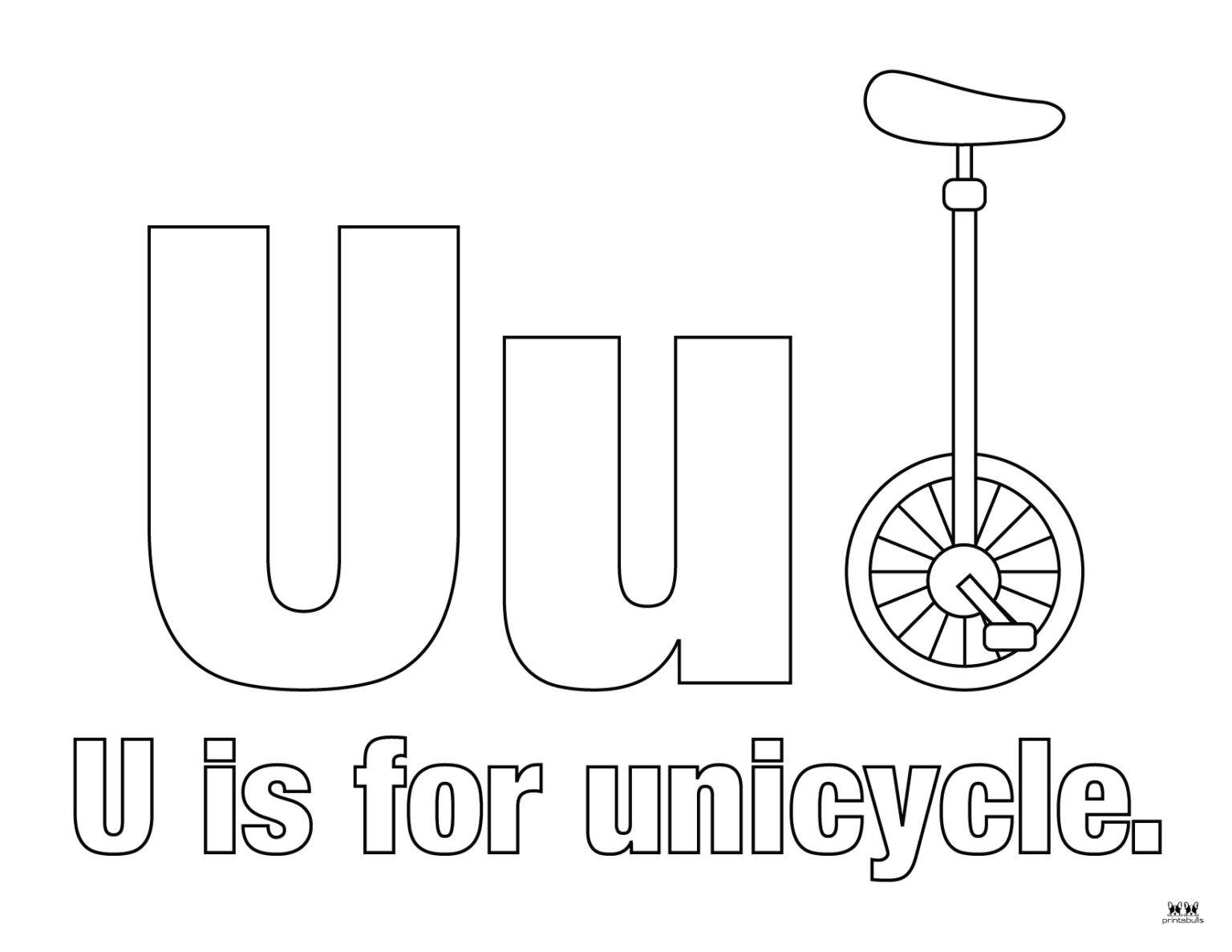 Letter U Coloring Pages - 15 FREE Pages | Printabulls