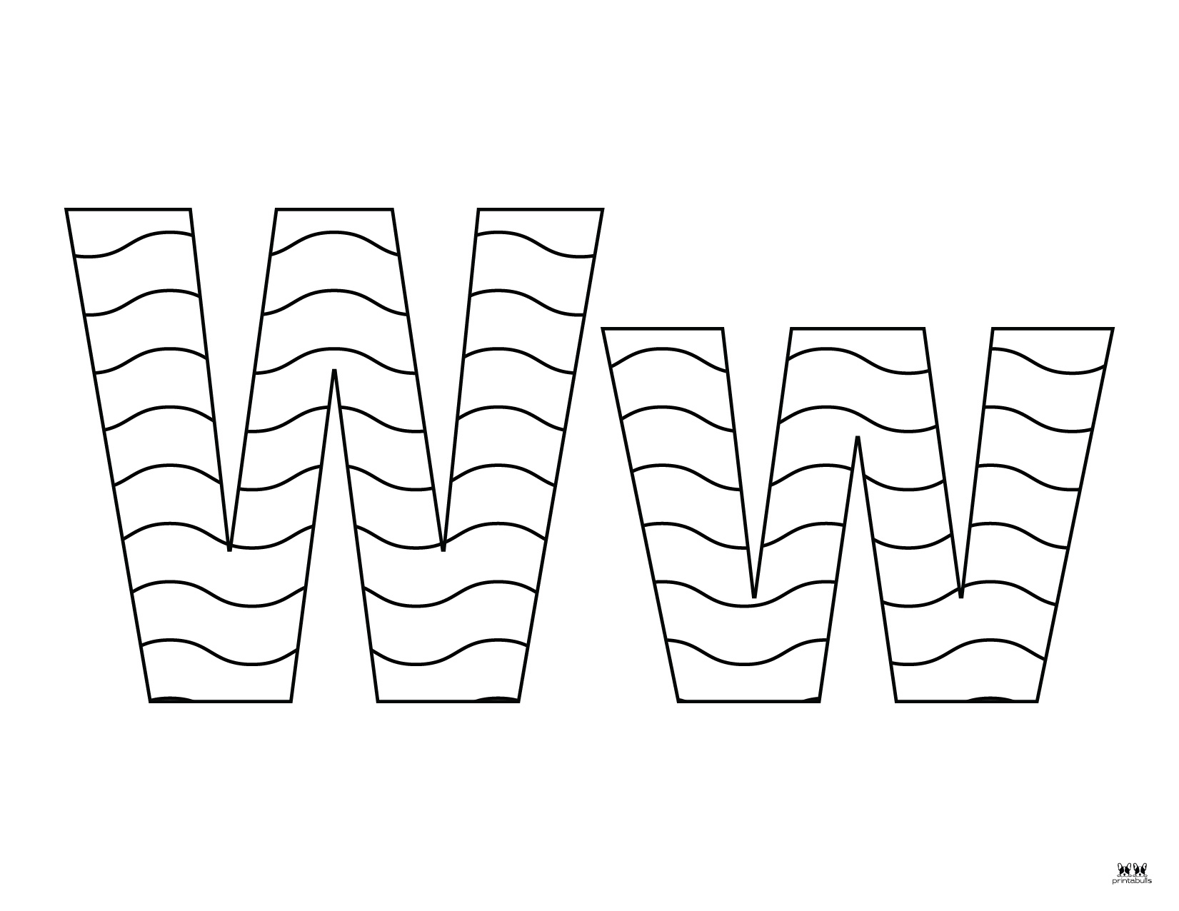 Letter W Coloring Pages - 15 FREE Pages - PrintaBulk